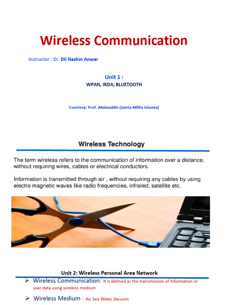 Unit1 WPAN Notes | PDF