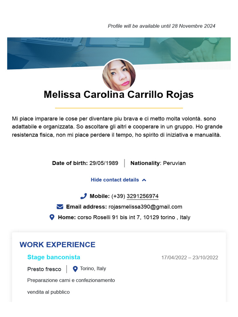 Melissa Curriculum 2024 | PDF