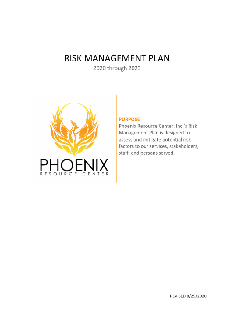 I.G. Annex A Risk Management Plan Revised 082020 | PDF