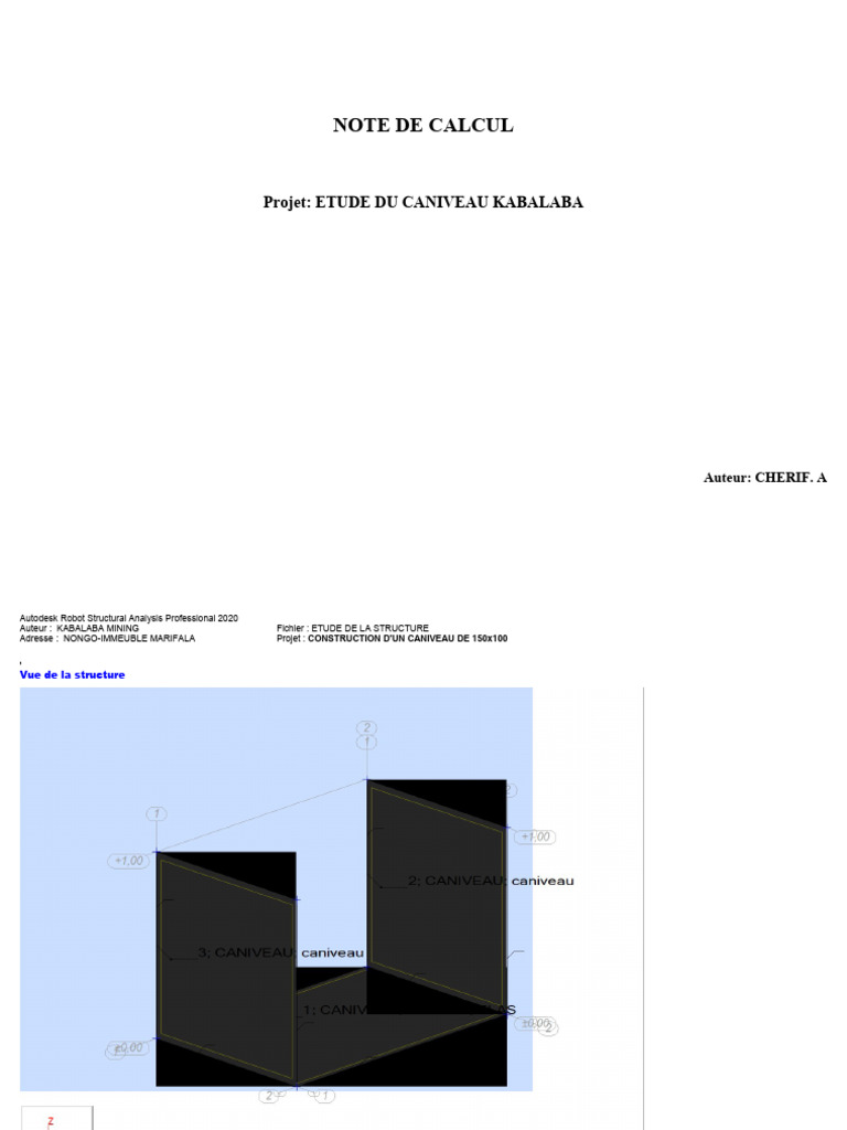 Hypothèse, Note Calcul Et Coffrage Caniveau (150x100) | PDF