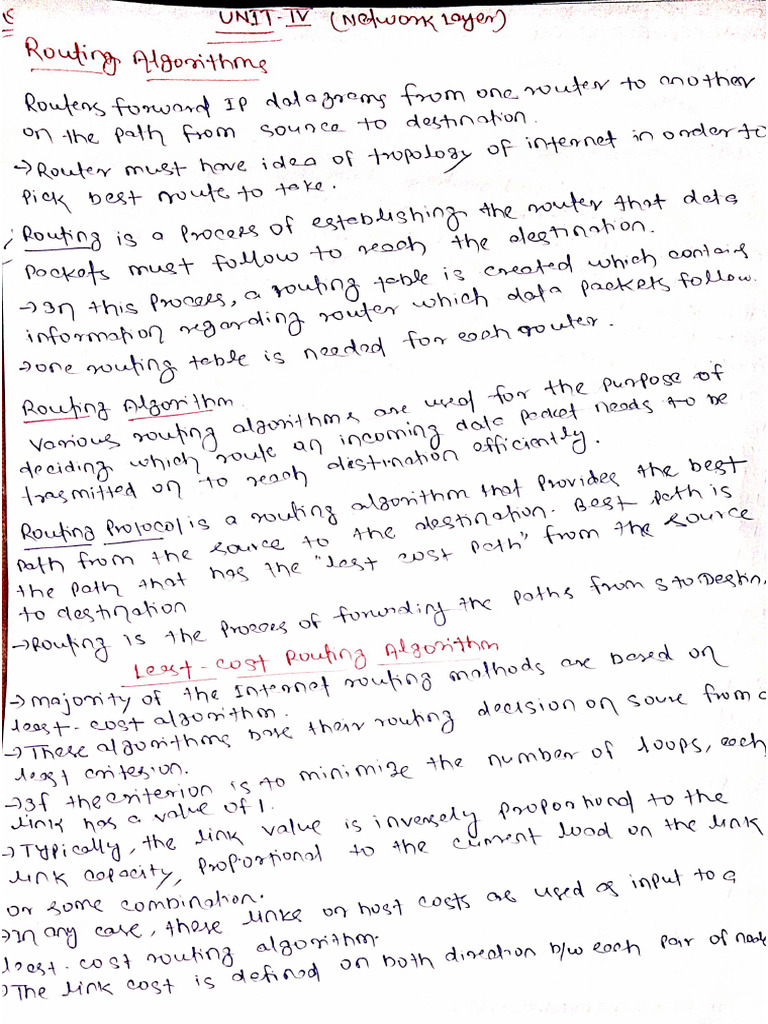 Computer Networks Unit 4 | PDF