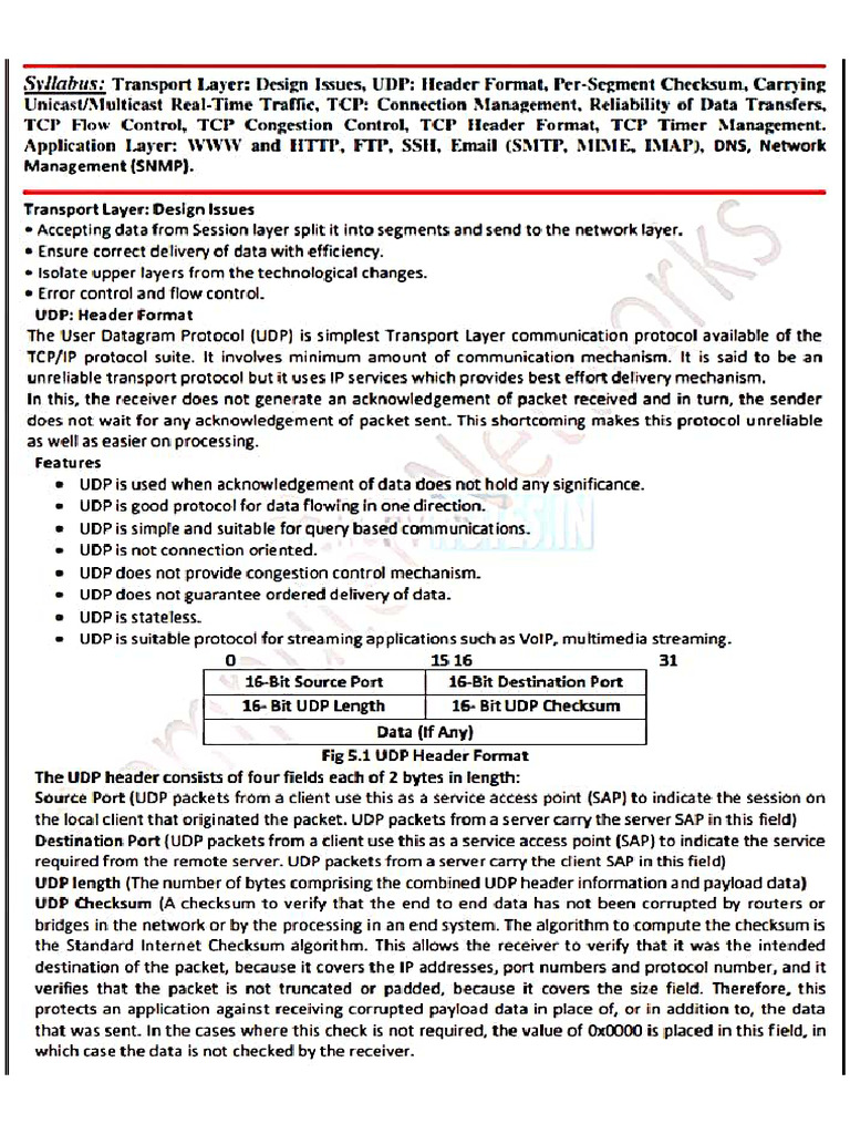 Computer Networks Unit 5 (1) | PDF