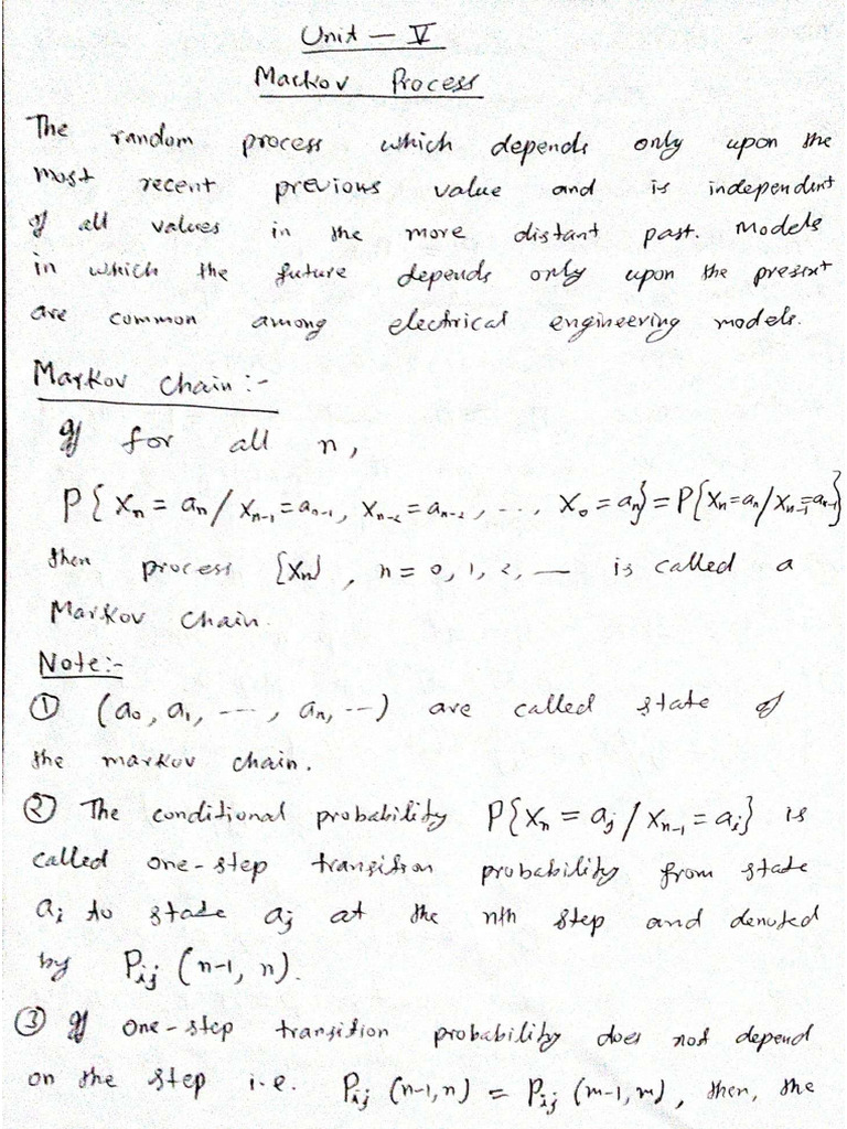 Unit 5, Probability and Queueing Theory | PDF