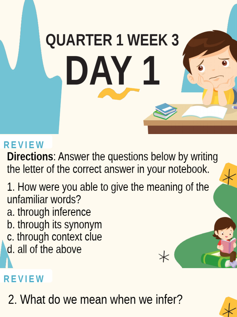 q1 - English Week 3 Day 1 | PDF