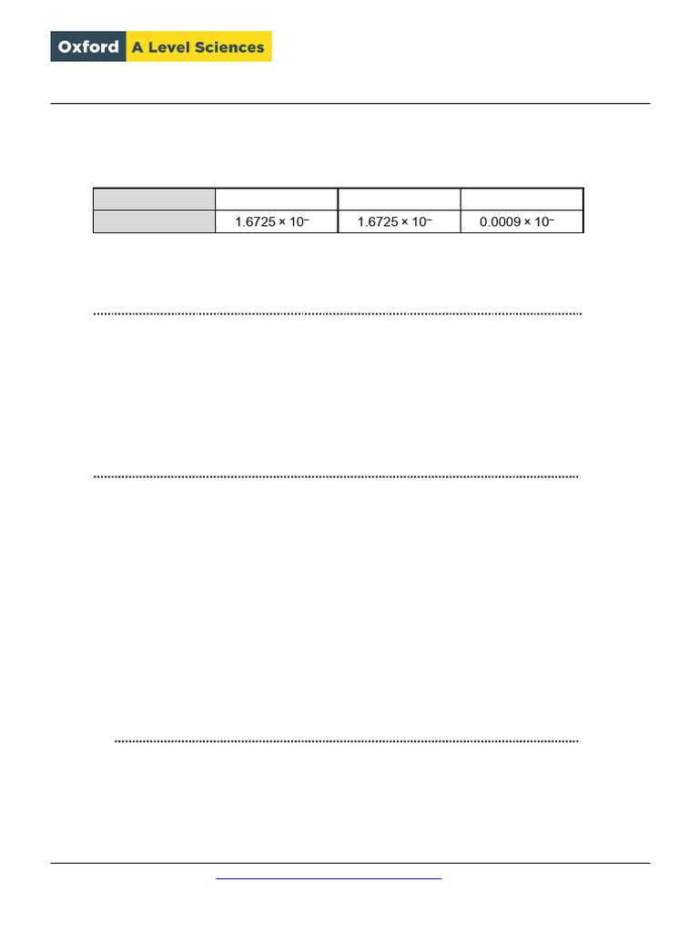 1 1 Atomic Structure Exam Style Questions Pdf Atoms Isotope