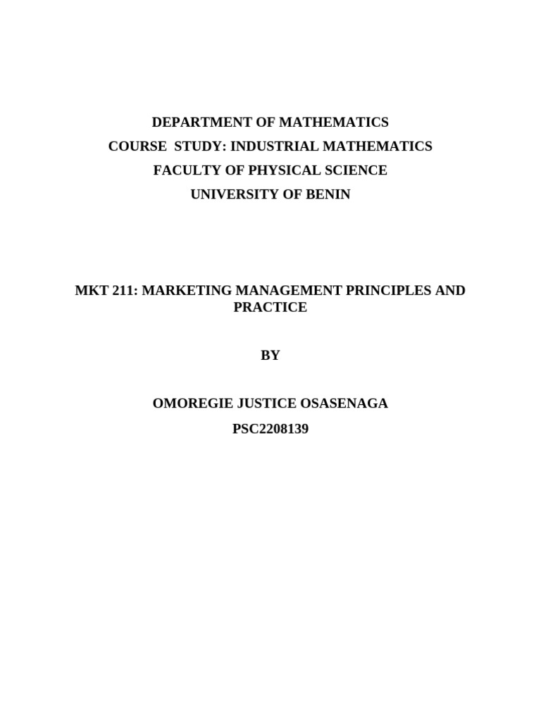 Omoregie Justice Osasenaga | PDF