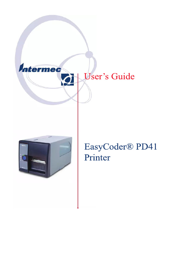 Manual de Usuario Intermec EasyCoder PD41 (108 Páginas) | PDF