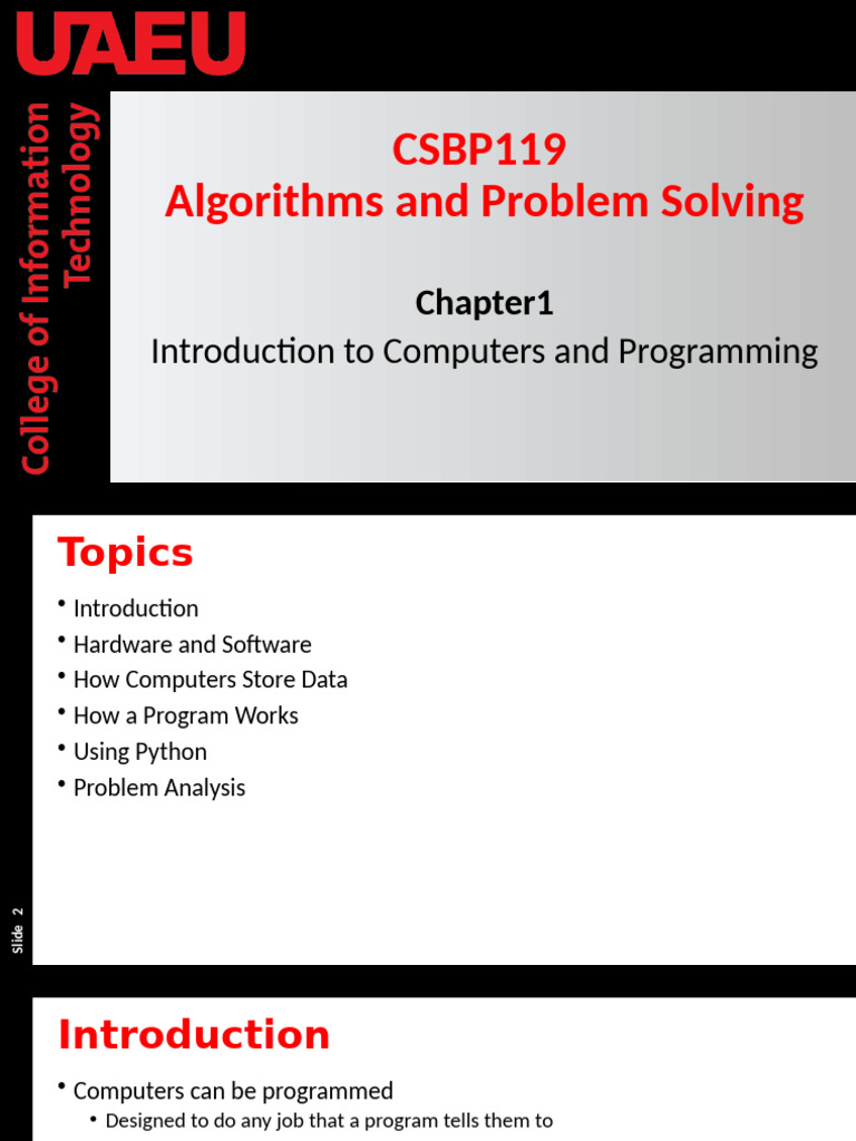 CSBP119 FA23 Ch1 | PDF
