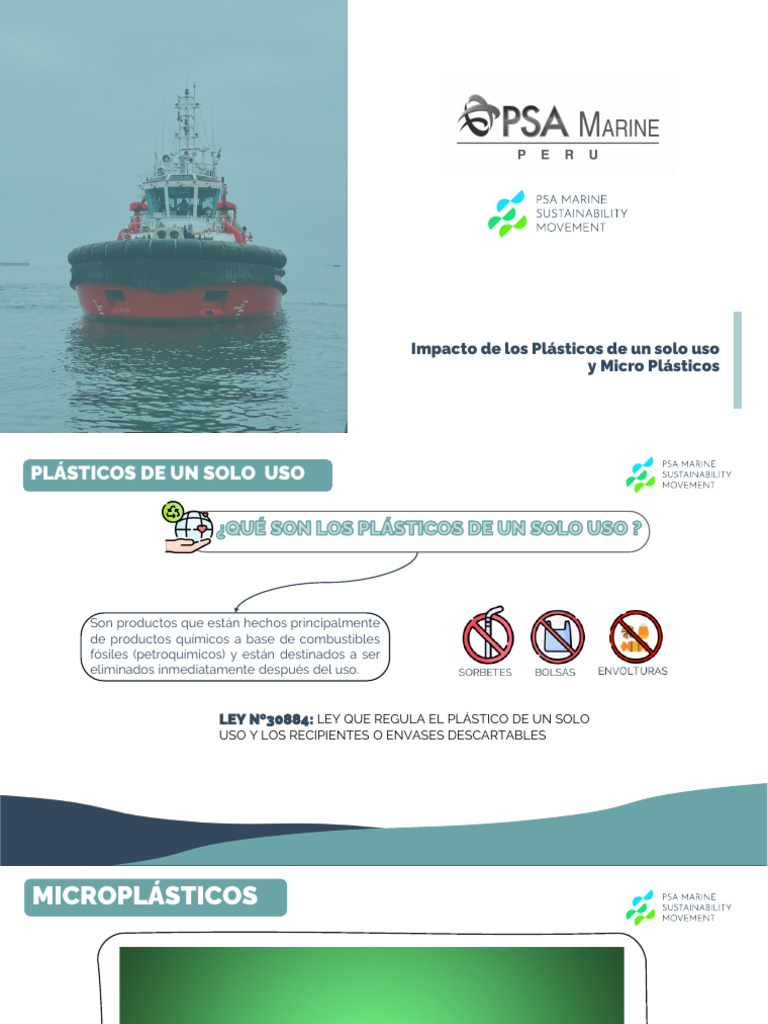 Impacto de Plásticos de Un Solo Uso y Micro Plásticos | PDF