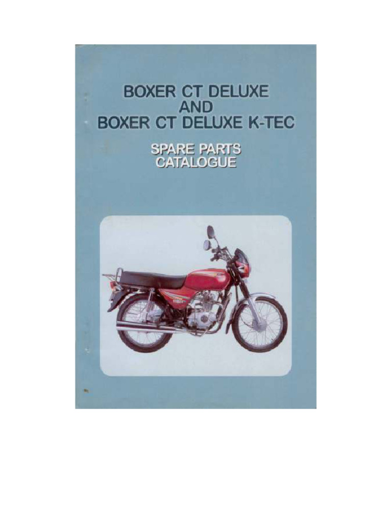 Bajaj Boxer CT Deluxe & K-T | PDF