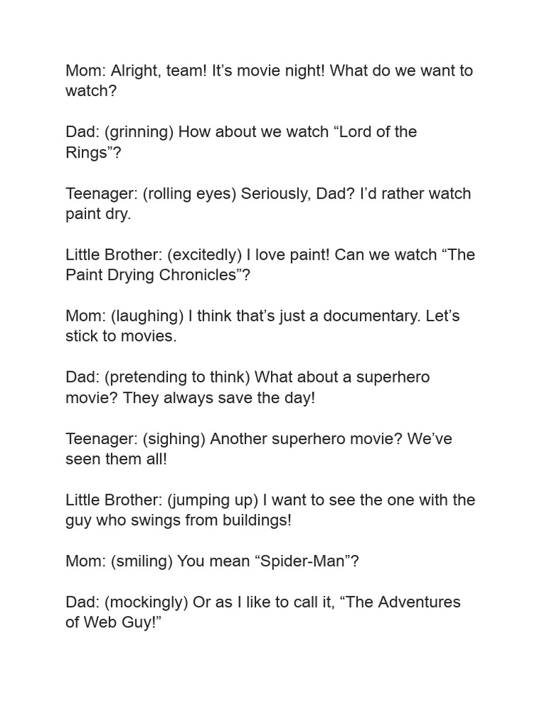 English Skit Script | PDF