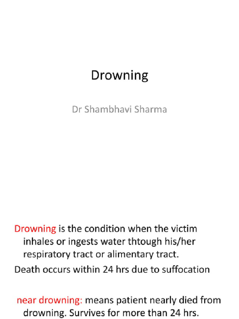 First Aid Management of Patient With Drowning - 20240501 - 190124 | PDF