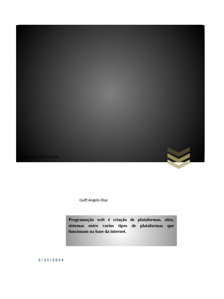 Programacao Web-Guift Angelo | PDF