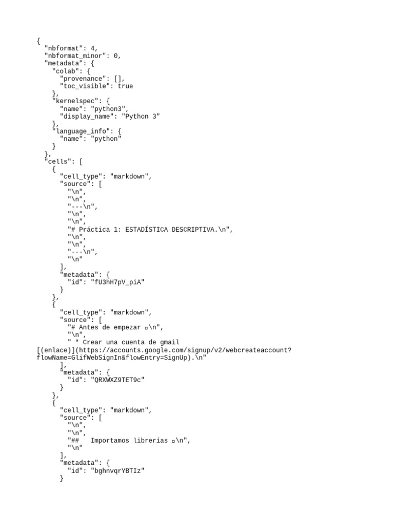Practica Estadistica Descriptiva.ipynb (1) | PDF