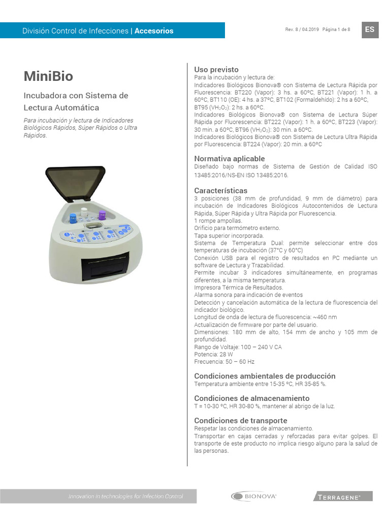 FT - Incubadora Minibio | PDF