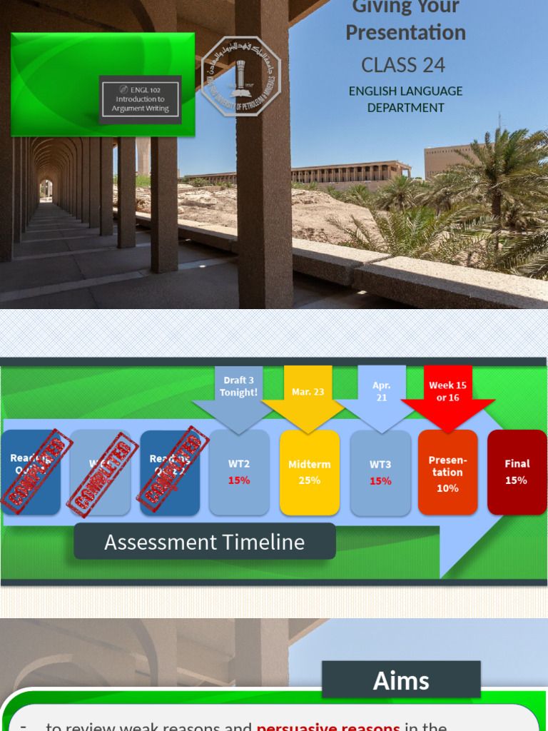 24 - Presentation Skills 1 - Finding Appropriate Reasons For The Presentation | PDF