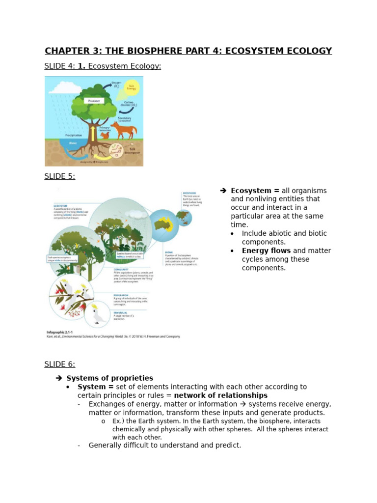 Chapter 3 Biosphere Part 4 | PDF | Ecosystem | Technology & Engineering