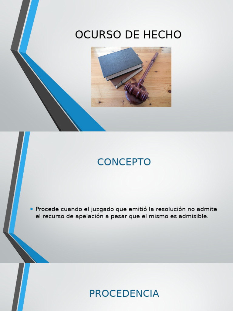 Ocurso de Hecho | PDF