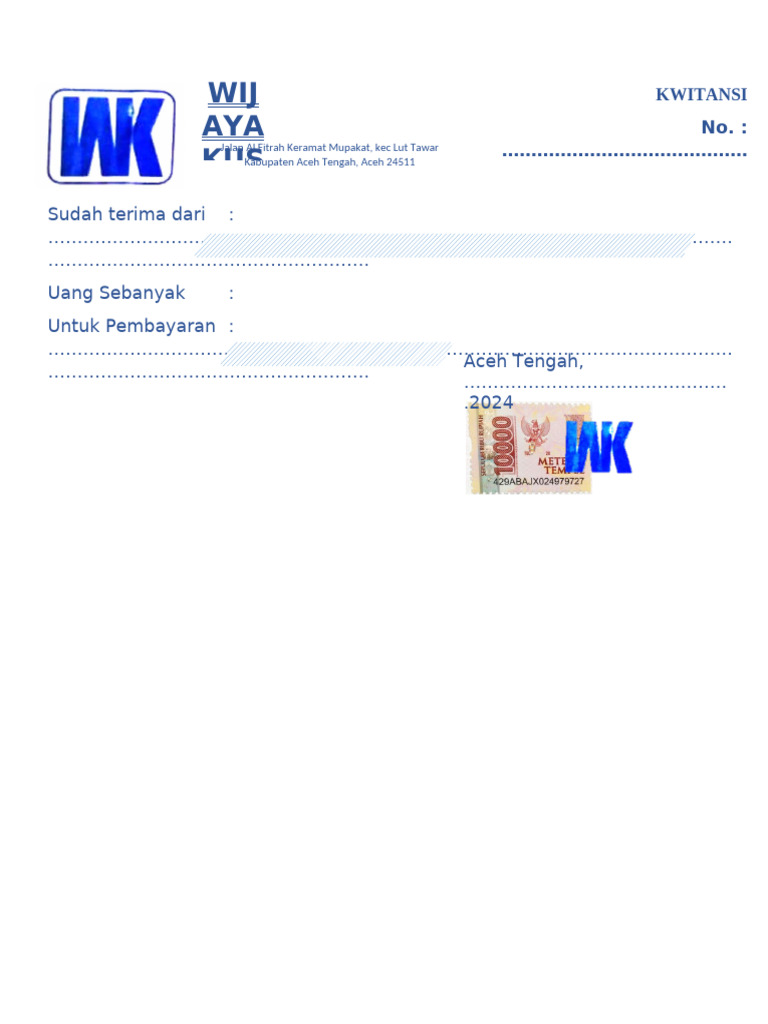 Kwitansi | PDF