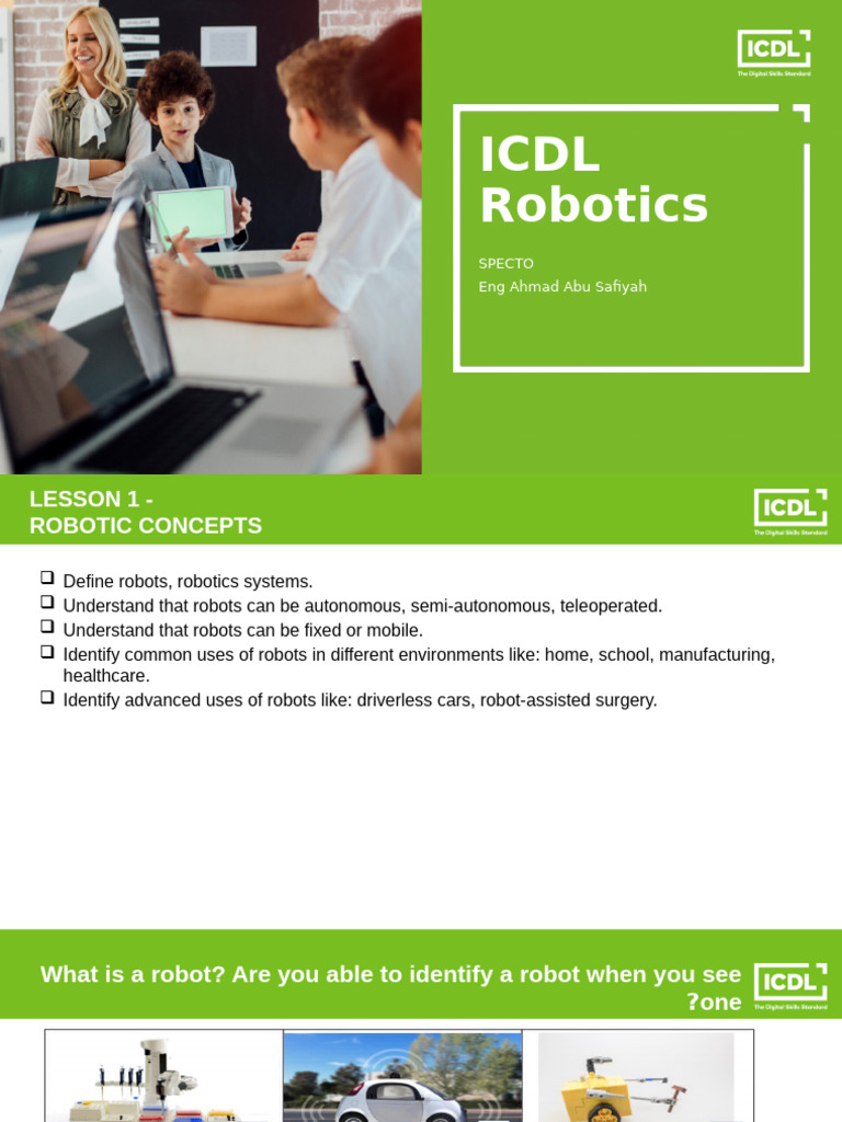 ICDL Robotics Modules | PDF