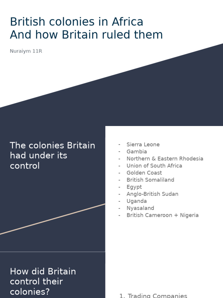 British Colonies in Africa and How Britain Ruled Them | PDF