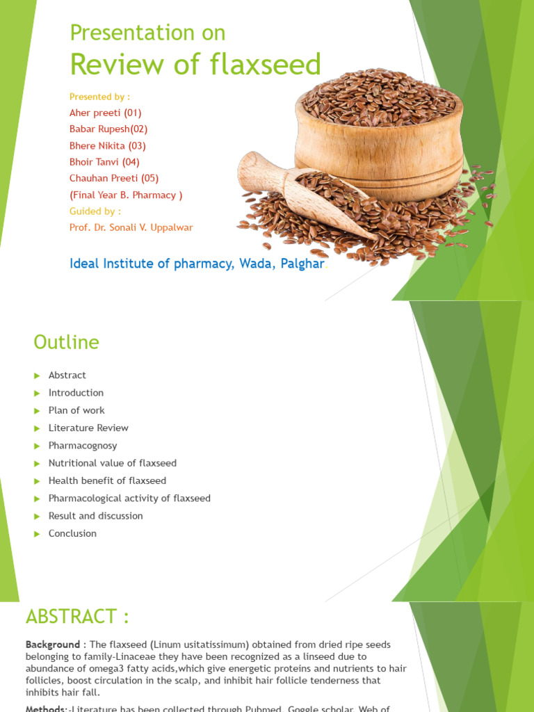 REVIEW OF FLAXSEED | PDF