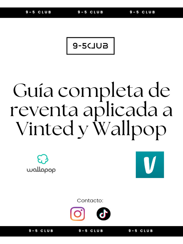 Guía completa de reventa en Vinted y Wallapop y base | PDF