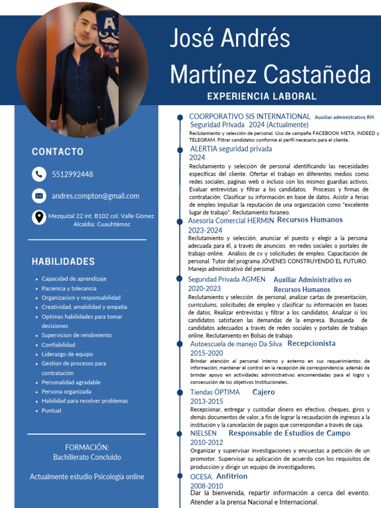 CV José Andrés Martínez Castañeda PDF | PDF