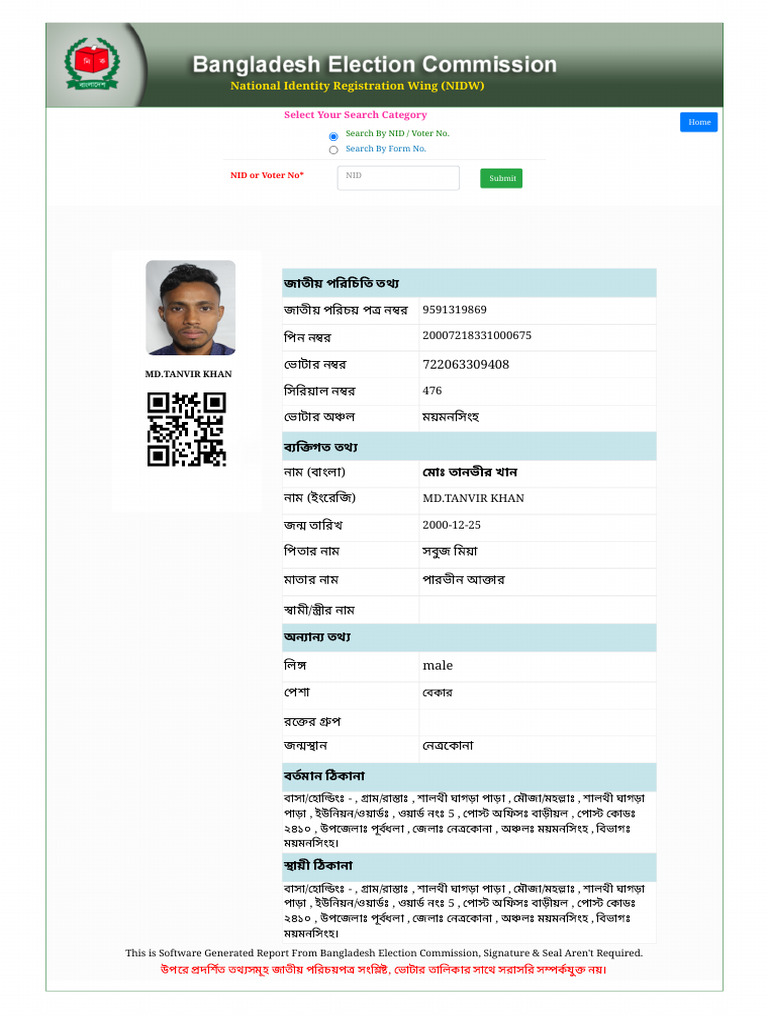 MD - Tanvir Khan | PDF | Elections | Political Events