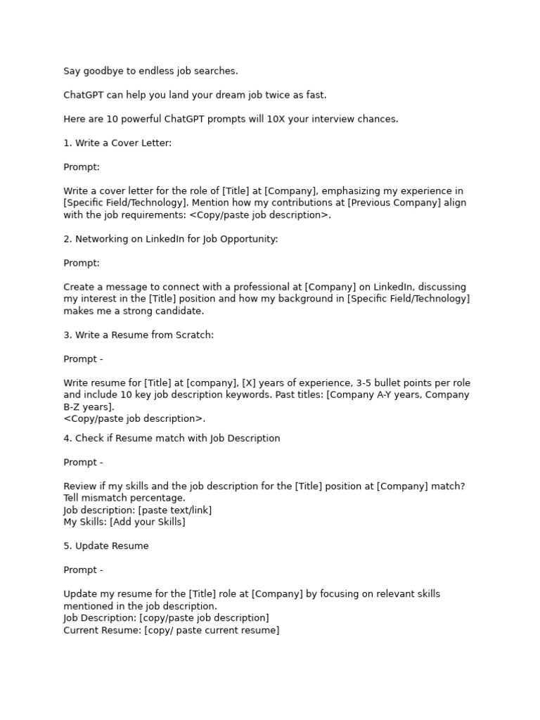 Say Goodbye To Endless Job Searches | PDF