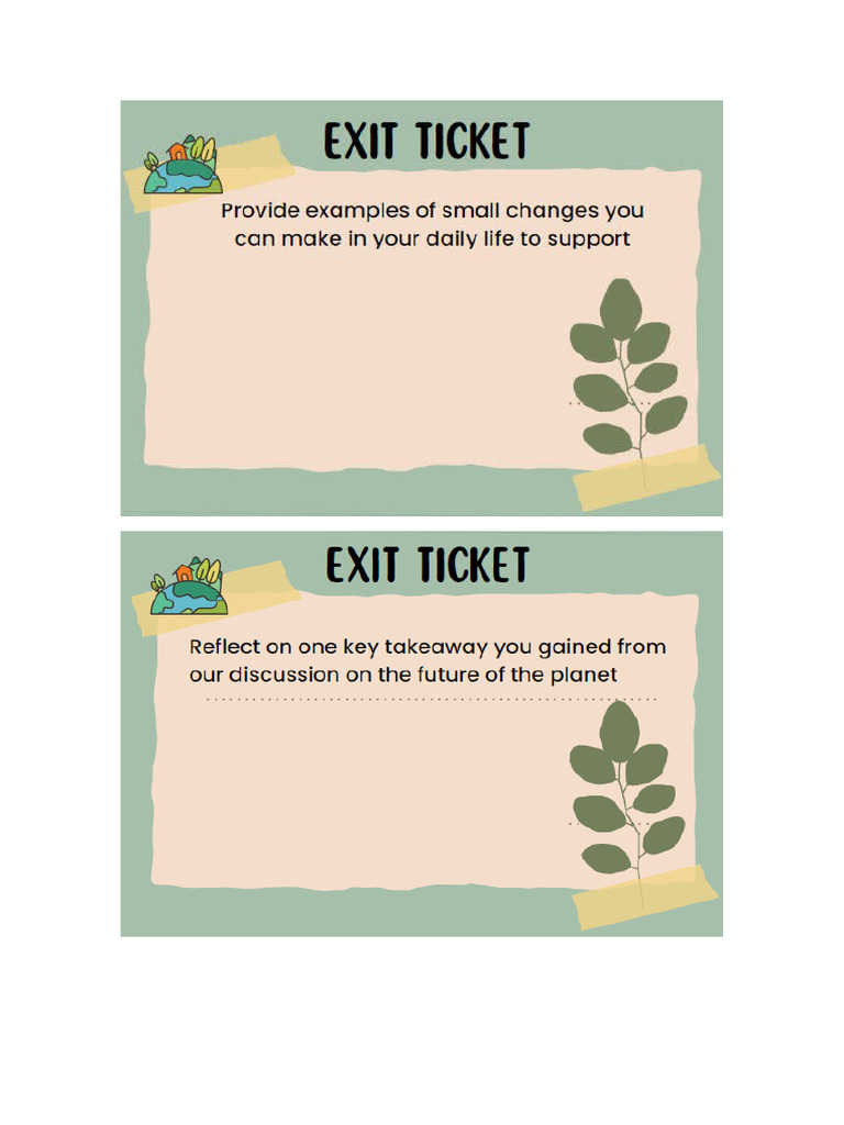 Exitticket | PDF