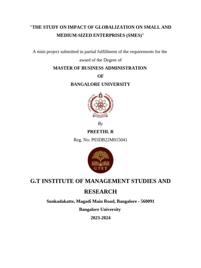 IBD Mini project preethi | PDF