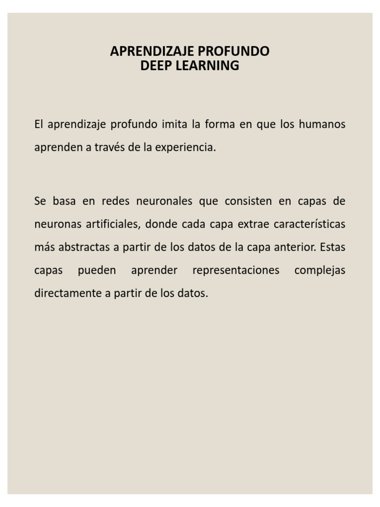 Aprendizaje Profundo 2024 | PDF