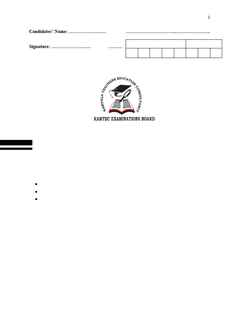 Luganda Paper 1 o Level | PDF