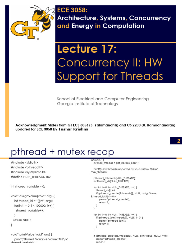 L17 Concurrency II | PDF