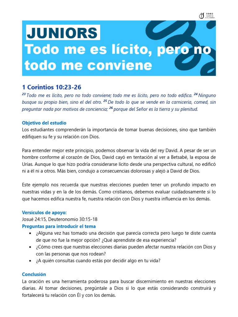 Todo Me Es Lícito Pero No Todo Me Conviene | PDF
