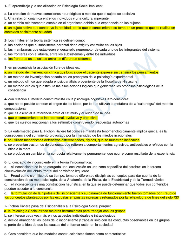 Todas las Preguntas | PDF