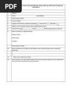 IHS Application Form 2024 | PDF