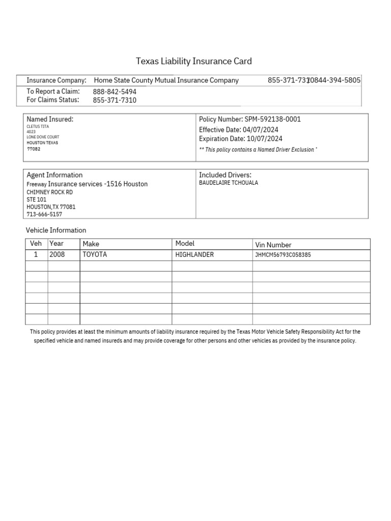 Freeway Insurance PDF | PDF