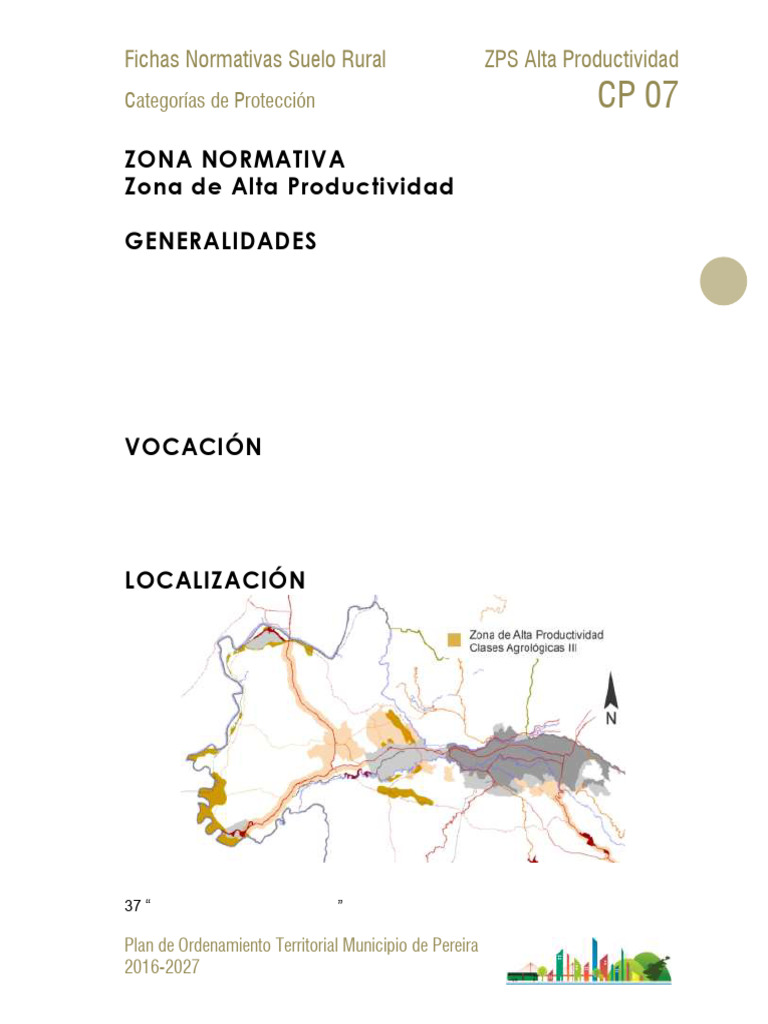 Ficha Normativa Rural CP 07 ZPS Alta Productividad | PDF