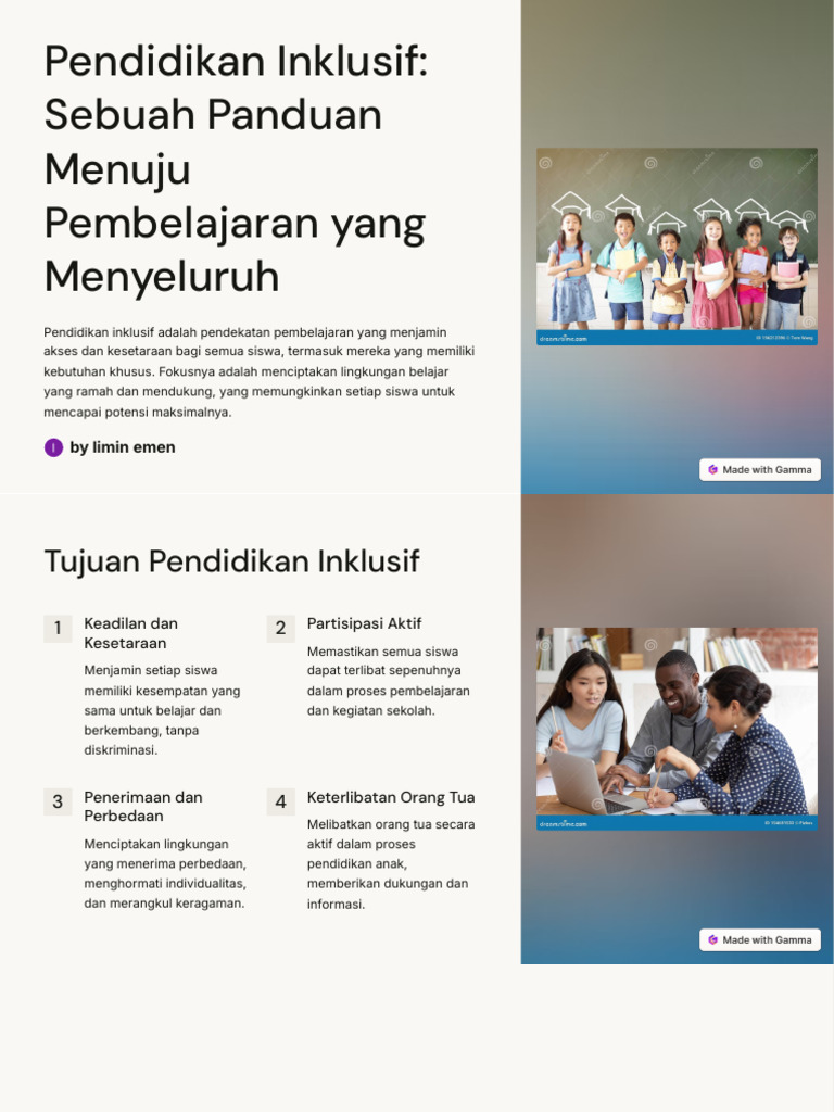 Pendidikan Inklusif Sebuah Panduan Menuju Pembelajaran Yang Menyeluruh ...