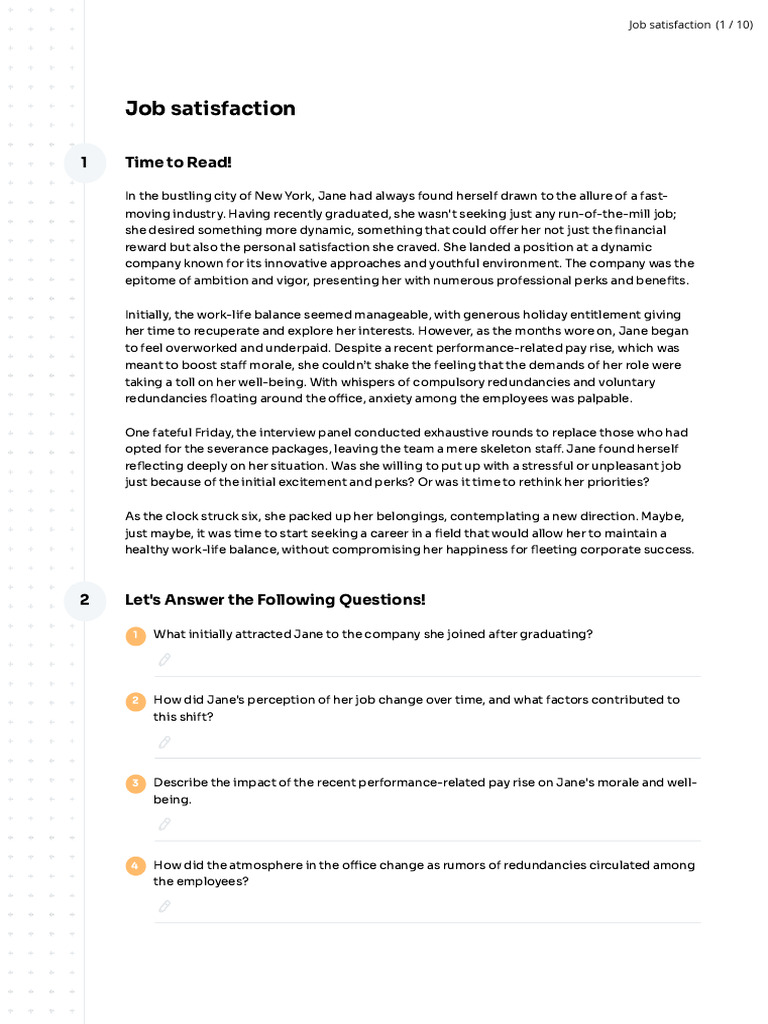 Job Satisfaction | PDF