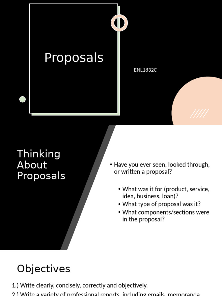Proposals | PDF
