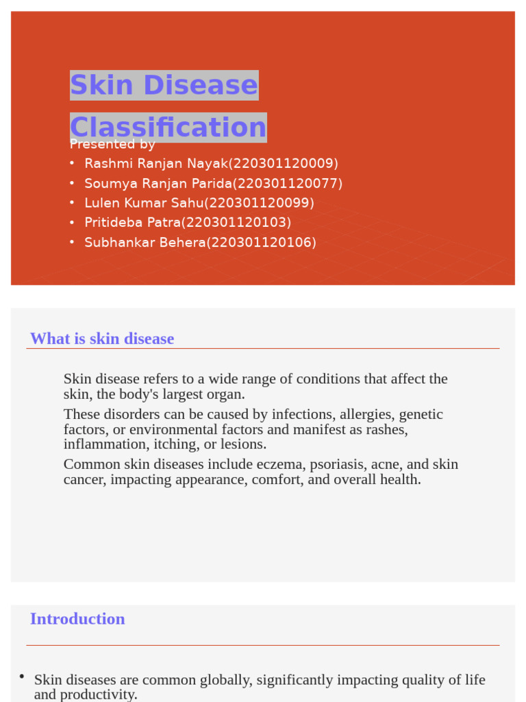 Skin Disease Classification | PDF | Self-Improvement | Wellness