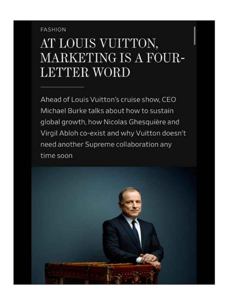 Louis Vuitton Article | PDF