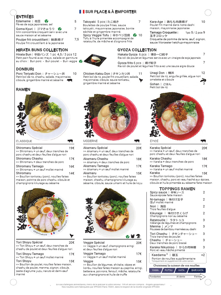 Ippudo 2401 LV Grand Menu FR | PDF