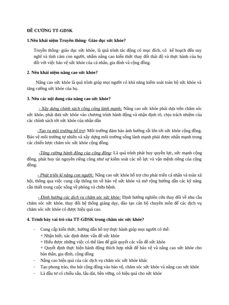 Đề Cường TT GDSK | PDF