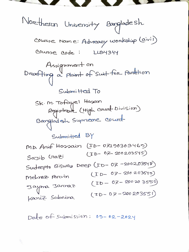 Draft of Plaint-D (Part-2) | PDF