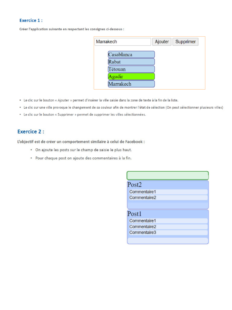 00 Exercices DOM | PDF