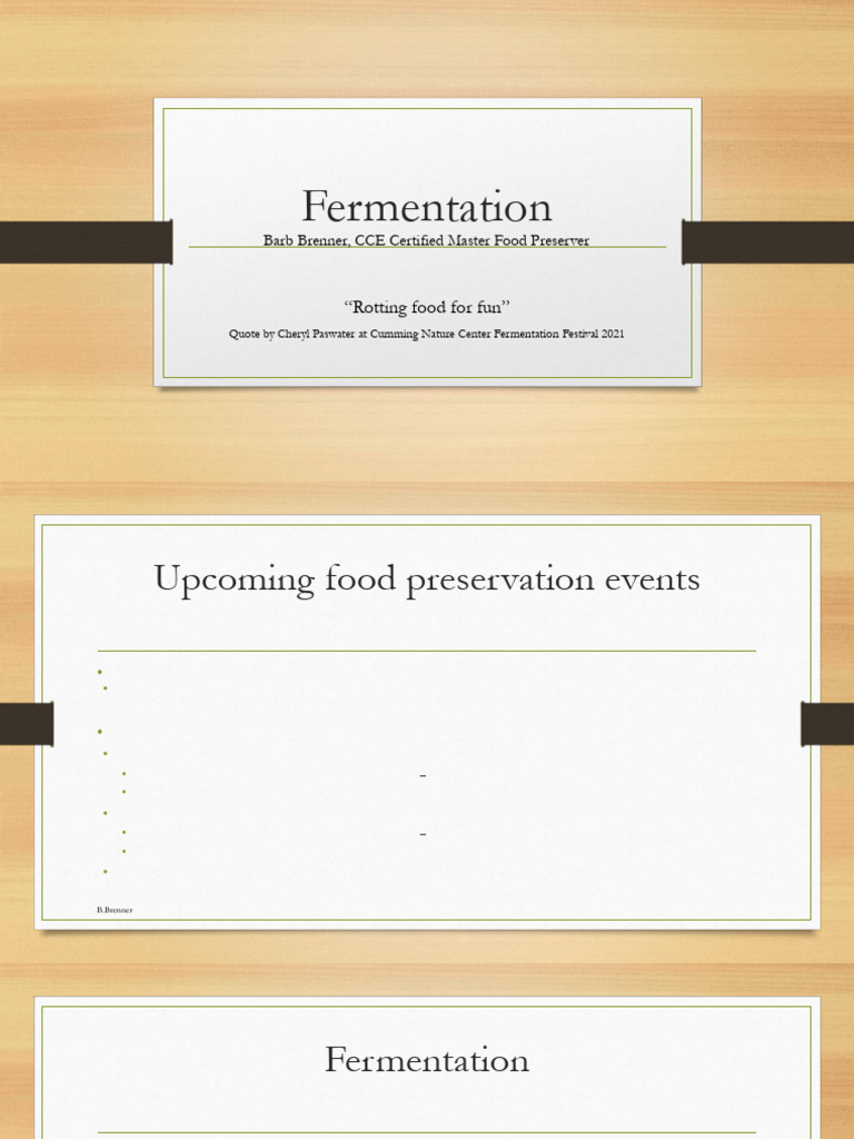 Fermentation 101 | PDF